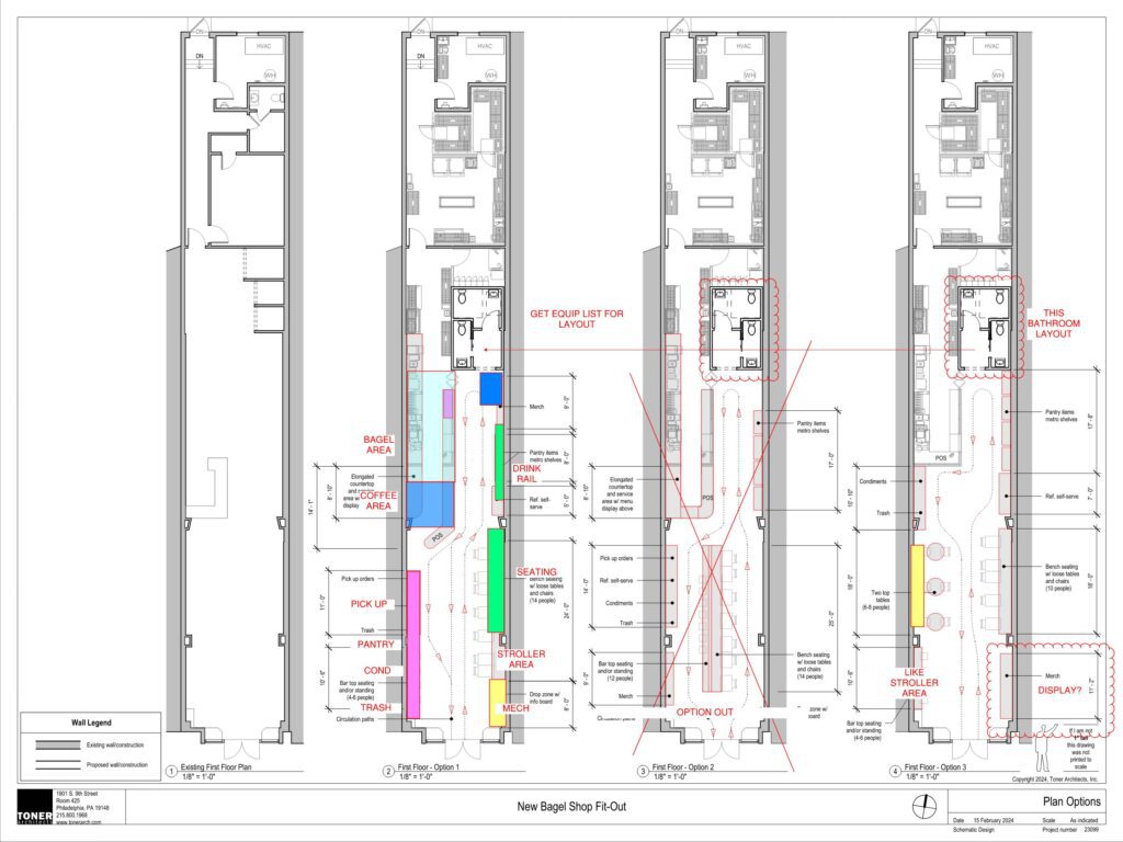 Work in Progress – New Neighborhood Bagel Shop - Toner Architects